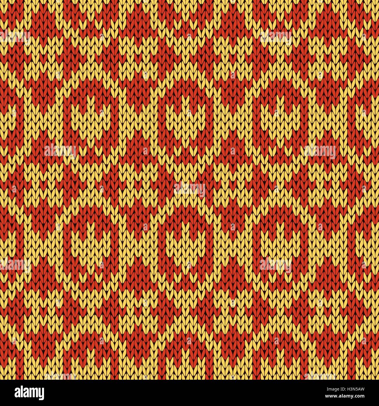 Abstract knitting ornamental seamless vector pattern as a knitted ...