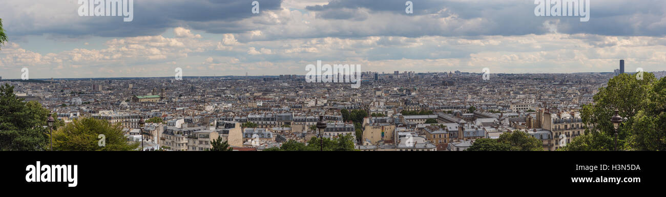 Panoramic view of Paris Stock Photo - Alamy