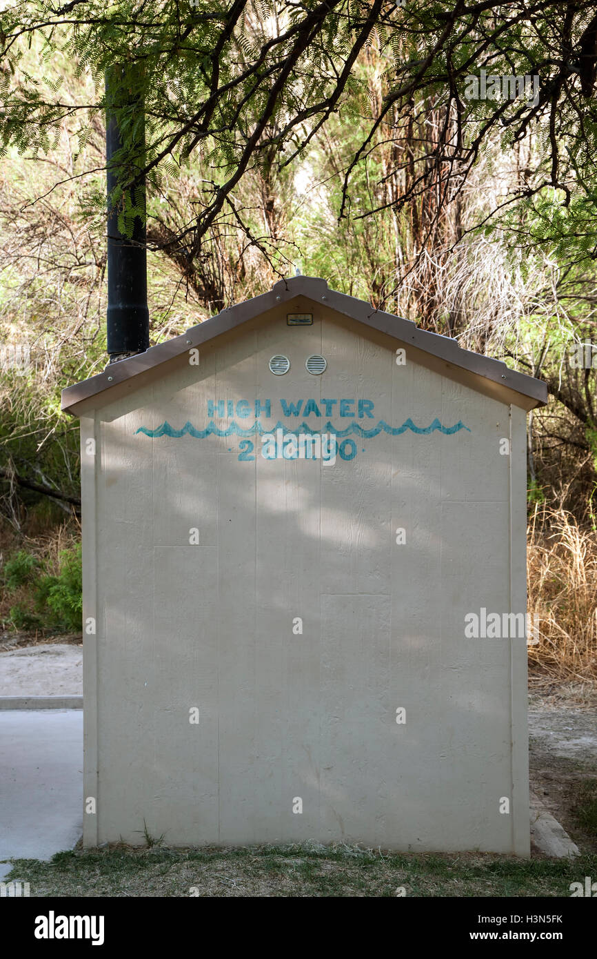 "High Water" line (October, 1990), near Santa Elena Canyon, Big Bend ...