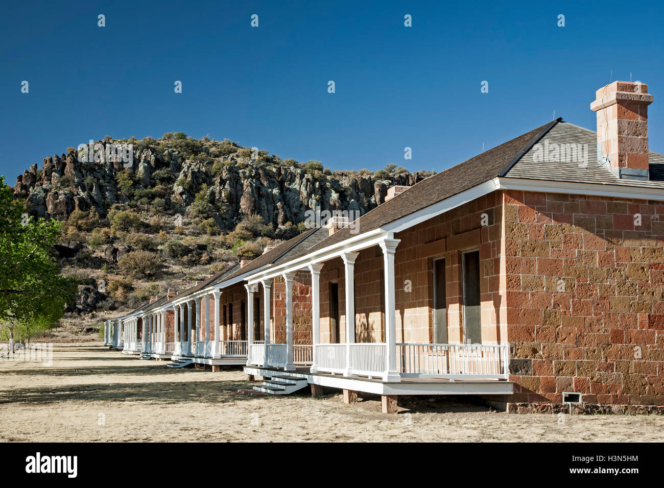 Officers' Row, Fort Davis National Monument, Fort Davis, Texas USA ...