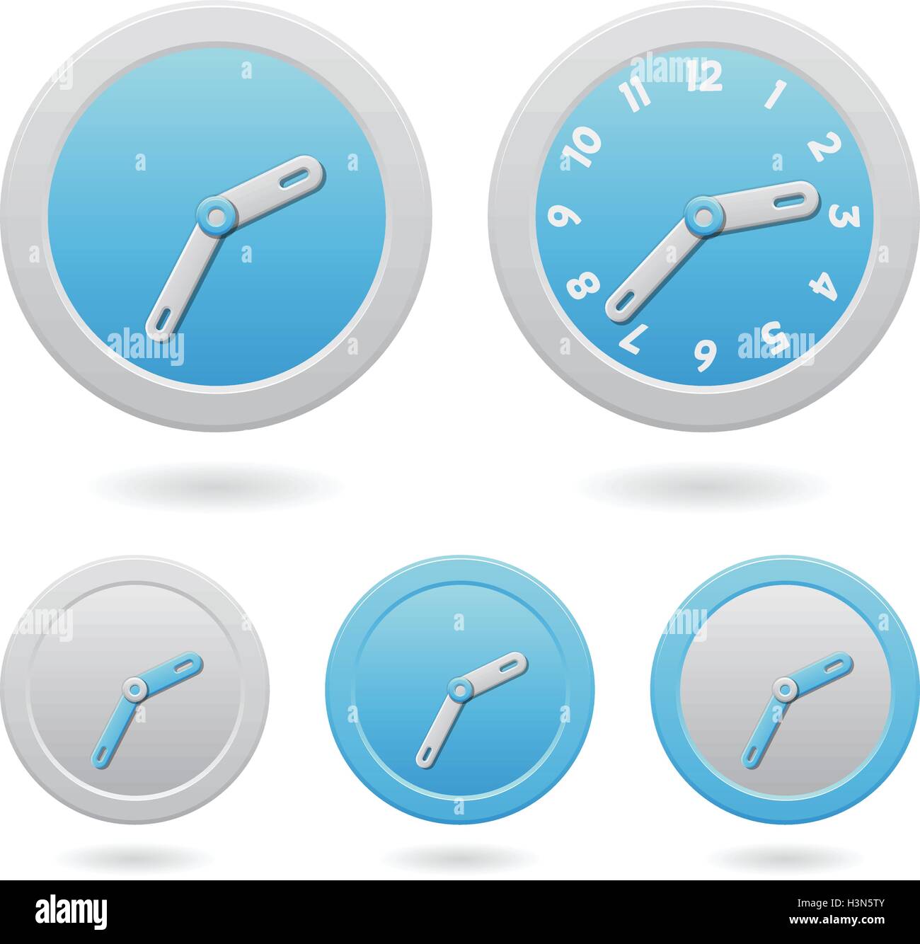 Quarter past clock Stock Vector Images - Alamy