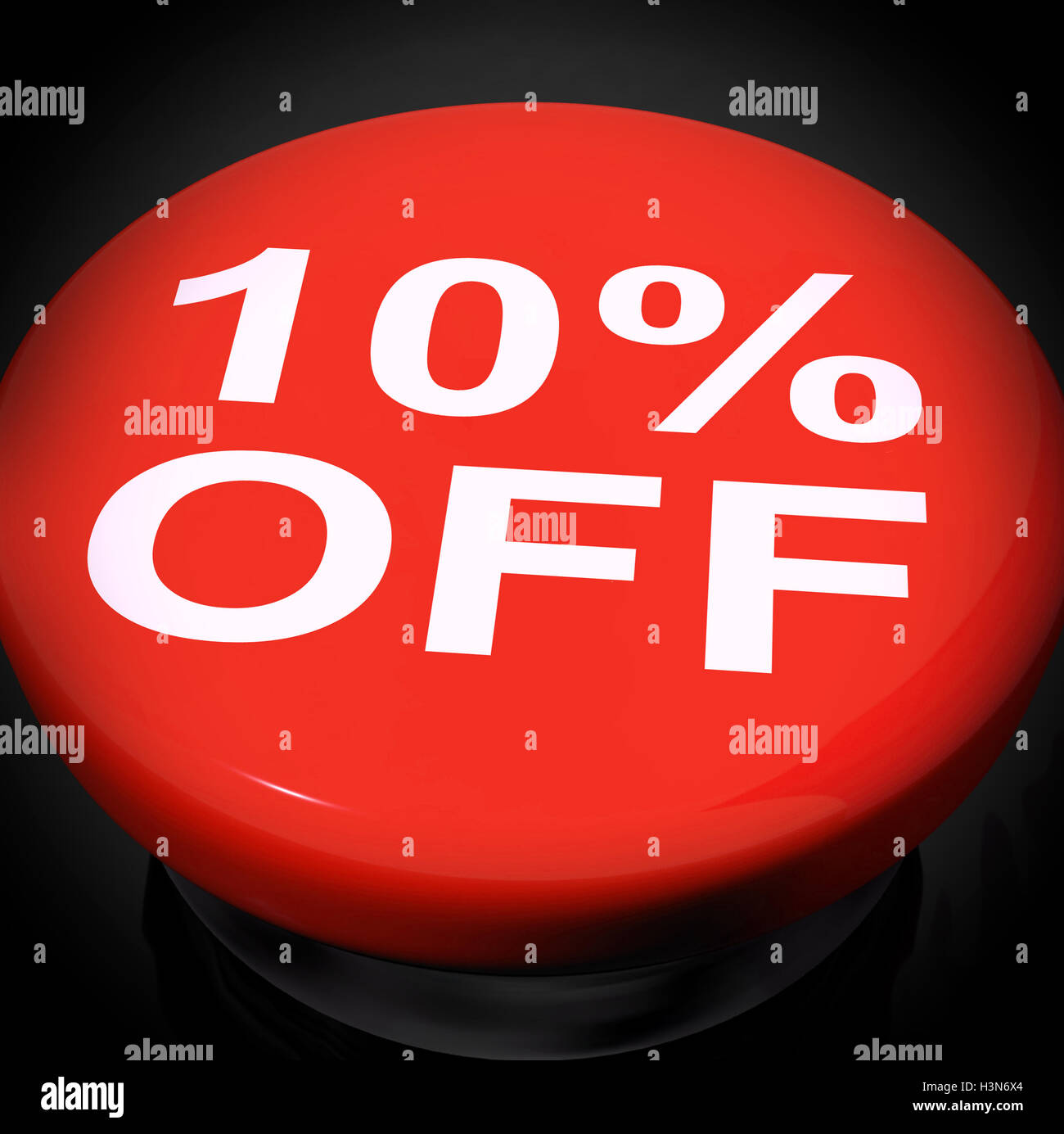 Ten Percent Switch Shows Sale Discount Or 10 Off Stock Photo - Alamy