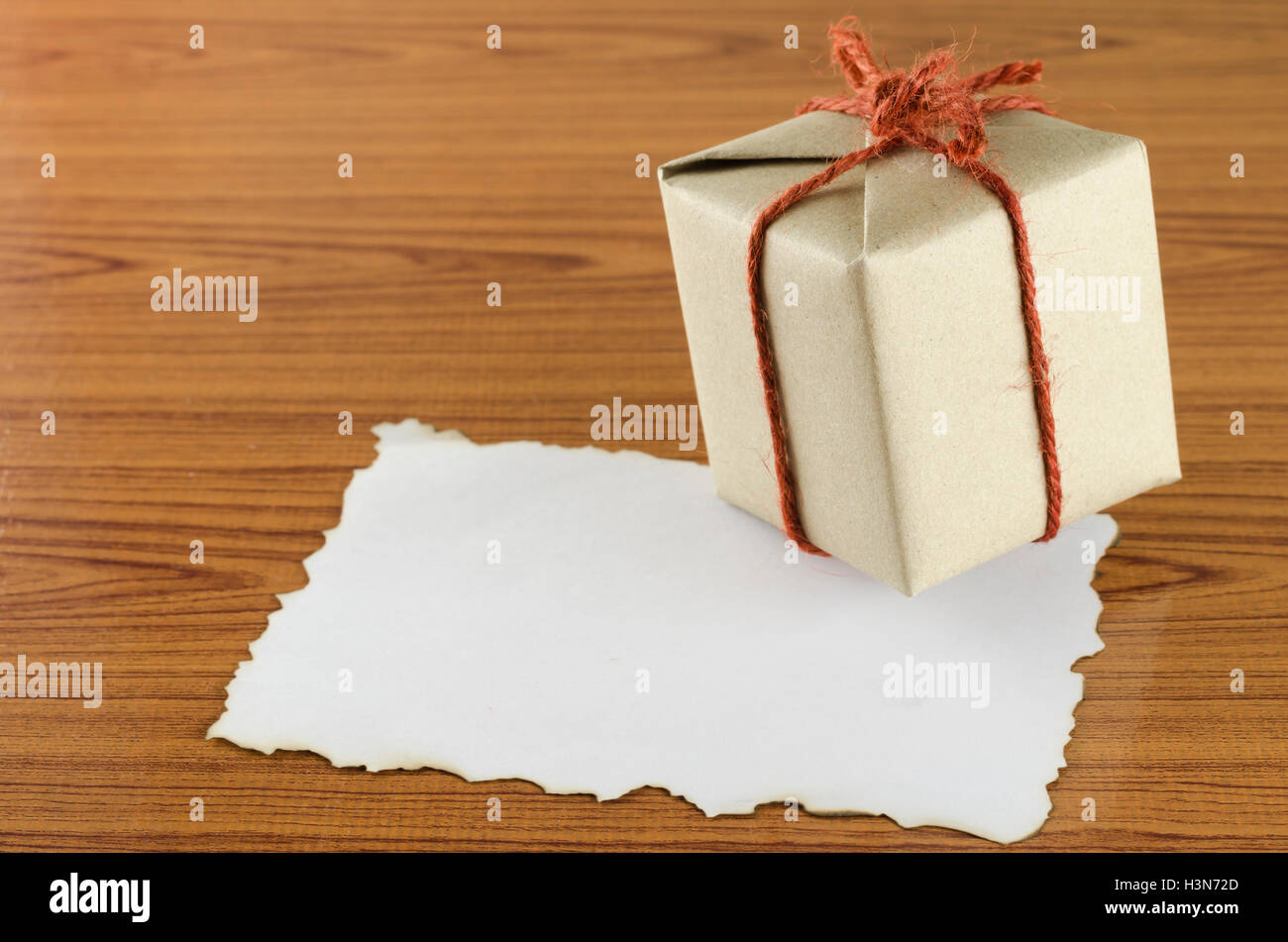 gift box with paper Stock Photo - Alamy