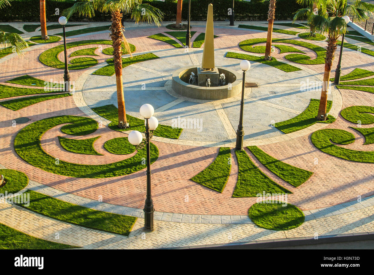 Square in front of the hotel Stock Photo - Alamy
