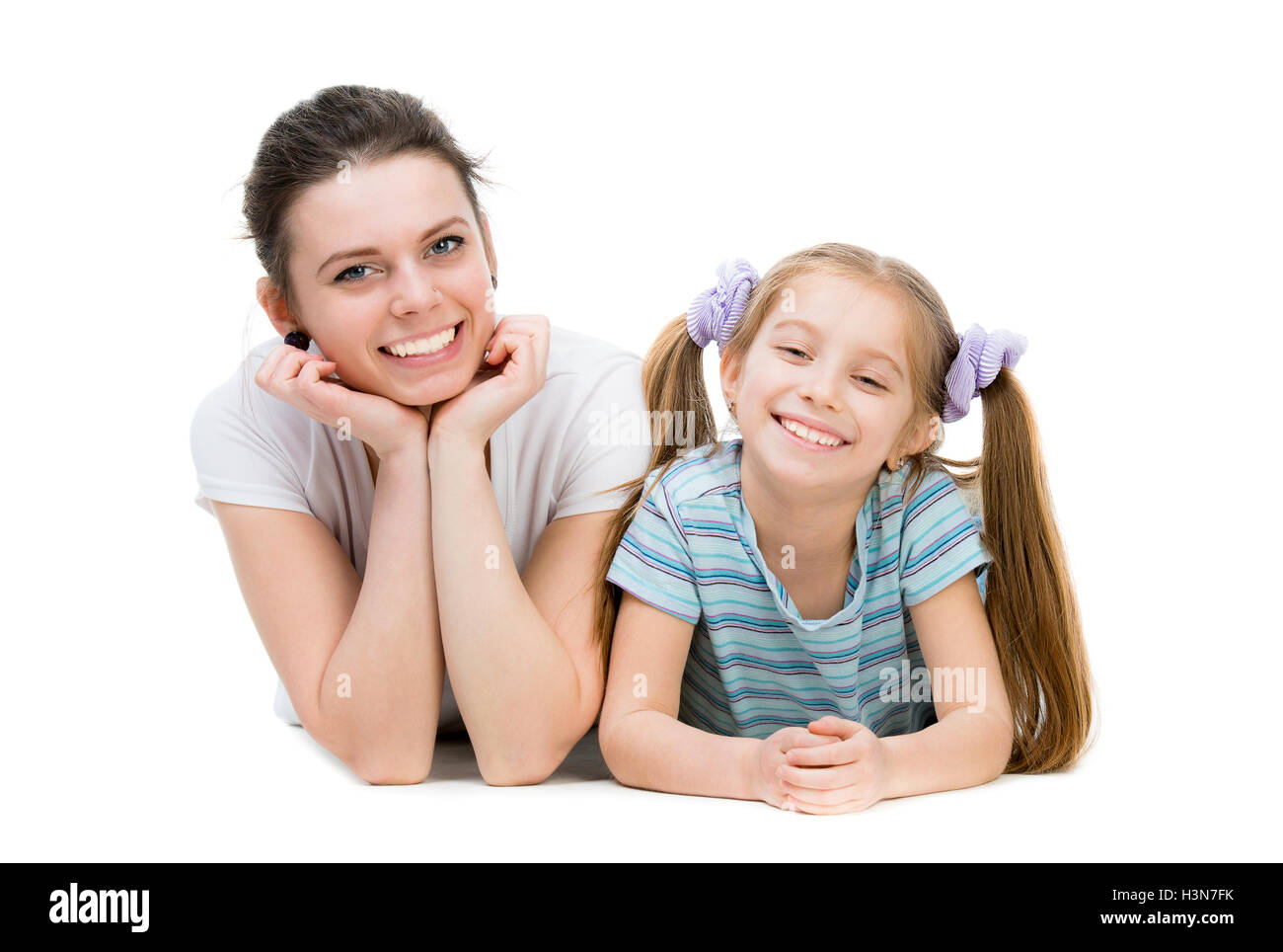 two sisters happy Stock Photo - Alamy