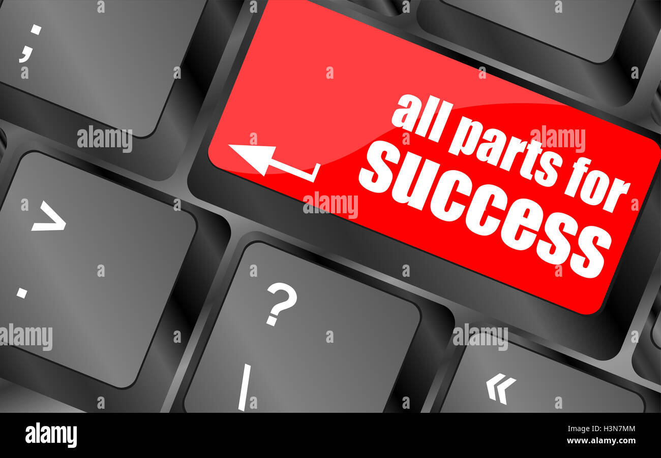 all parts for success button on computer keyboard key Stock Photo - Alamy