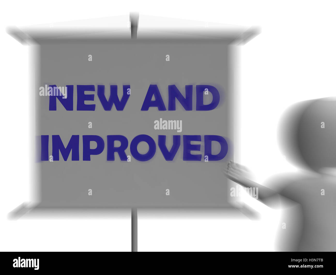 New And Improve Board Displays Innovation And Improvement Stock Photo ...