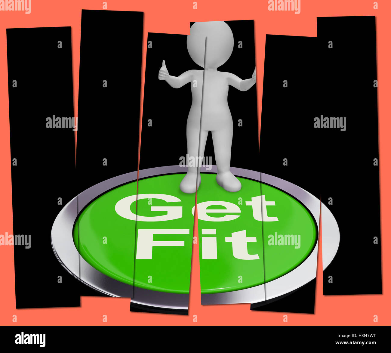 Get Fit Pressed Shows Exercise And Working Out Stock Photo - Alamy