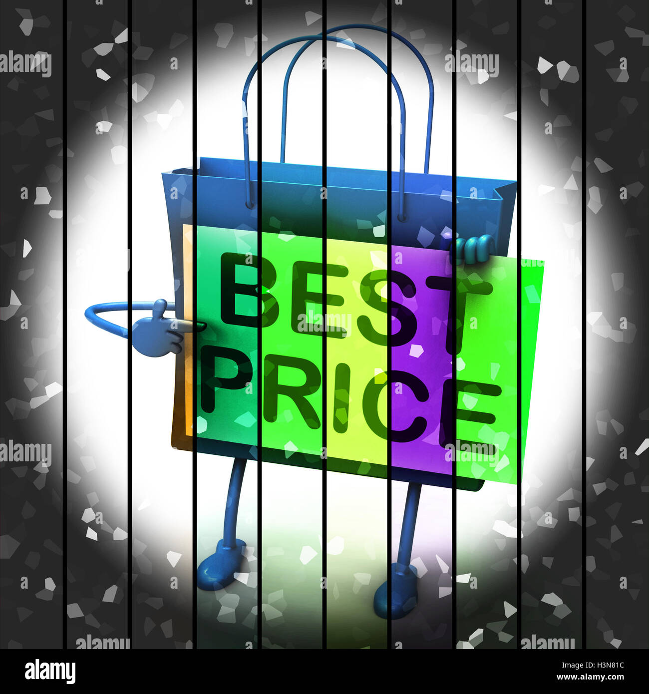 Best Price Shopping Bag Represents Bargains and Discounts Stock Photo ...
