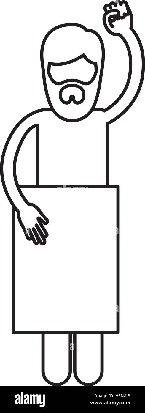 Man with road sign design Stock Vector Image & Art - Alamy