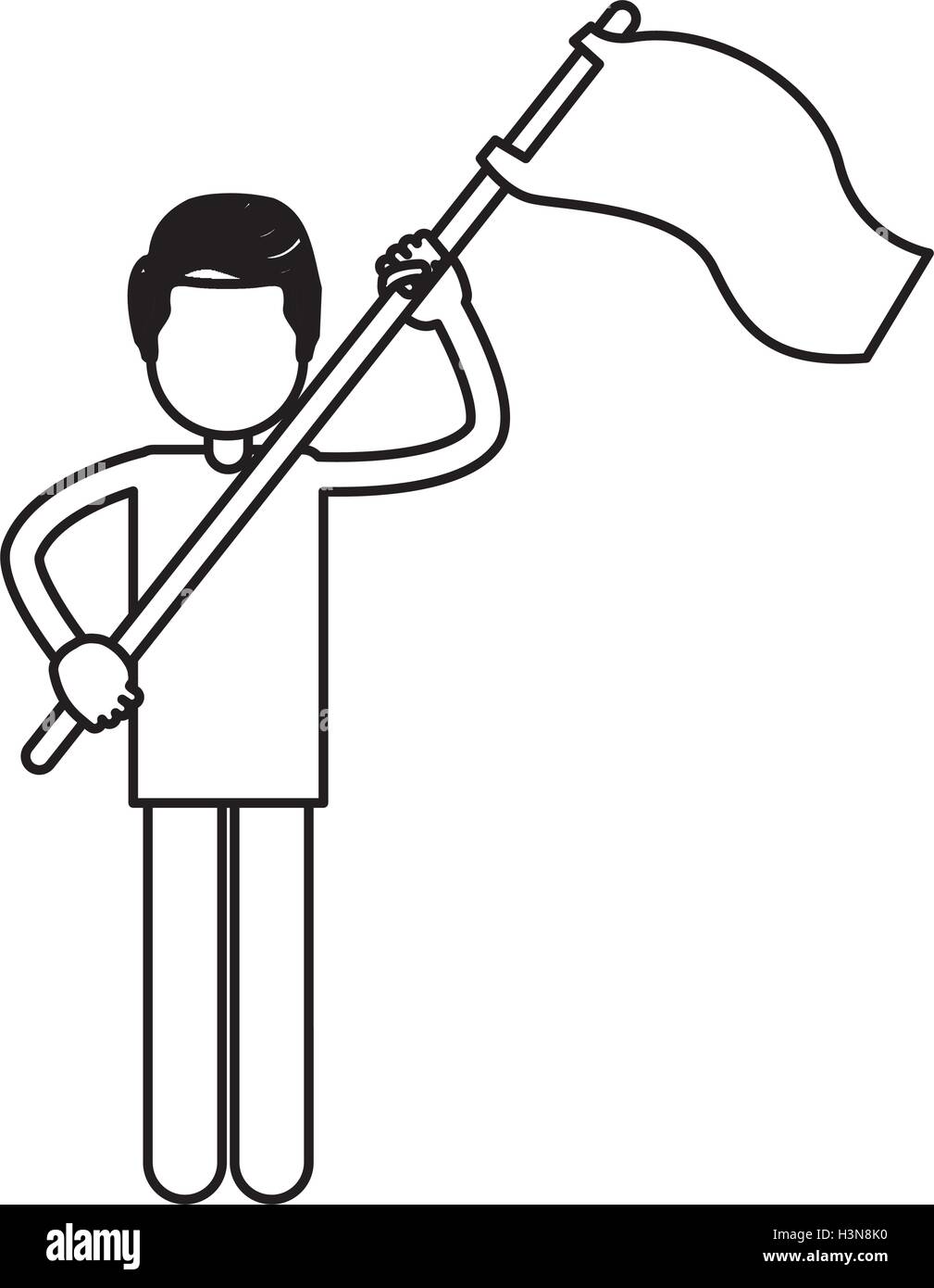 Man with road sign design Stock Vector Image & Art - Alamy