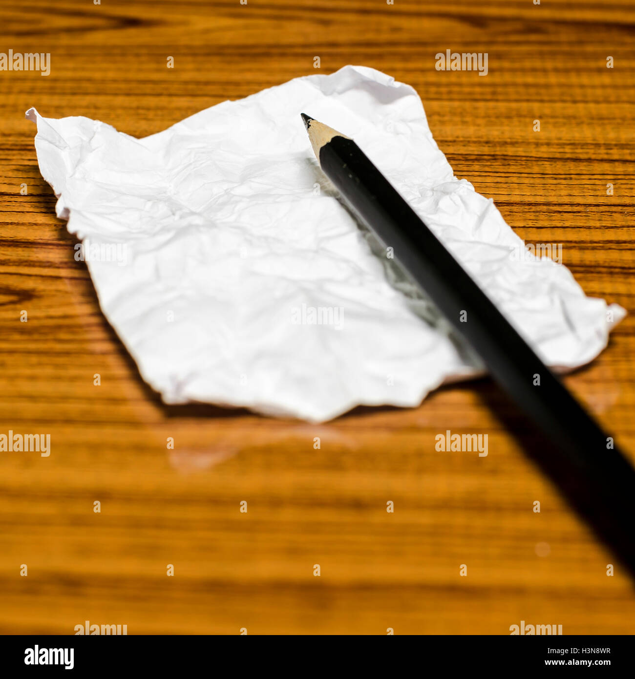 paper scrap with pencil Stock Photo - Alamy