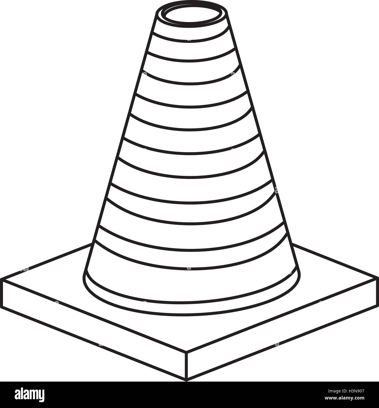 Isolated and silhouette cone design Stock Vector Image & Art - Alamy