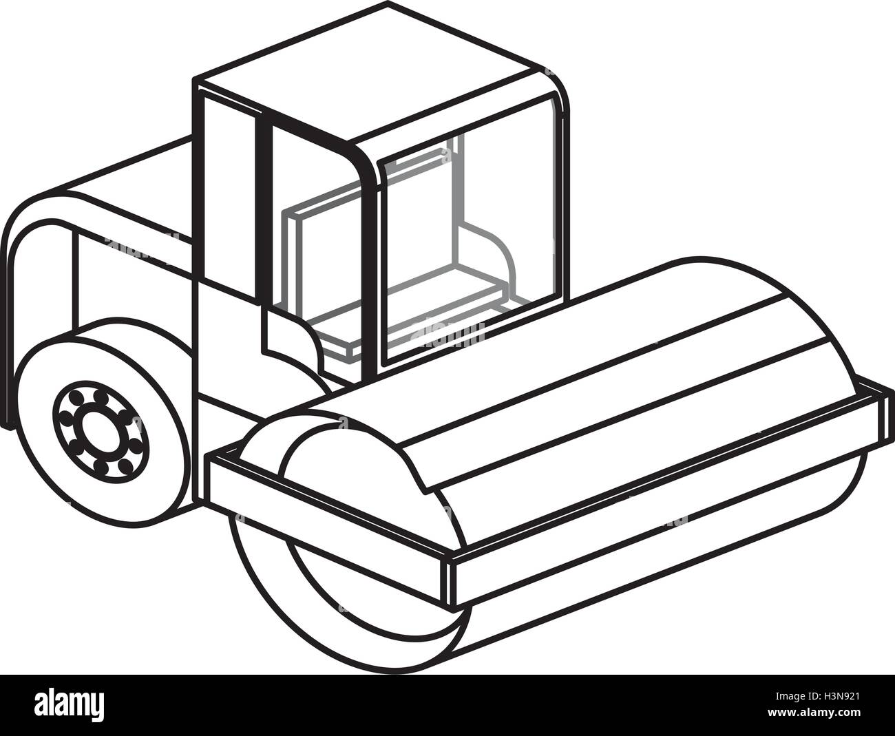 Isolated under construction machinary design Stock Vector Image & Art ...