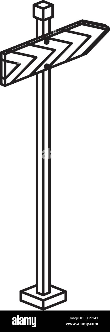 Isolated and silhouette Road sign design Stock Vector Image & Art - Alamy