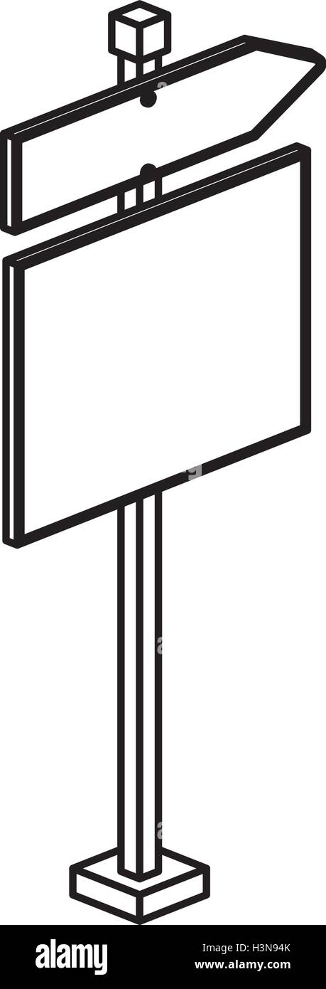 Isolated and silhouette Road sign design Stock Vector Image & Art - Alamy