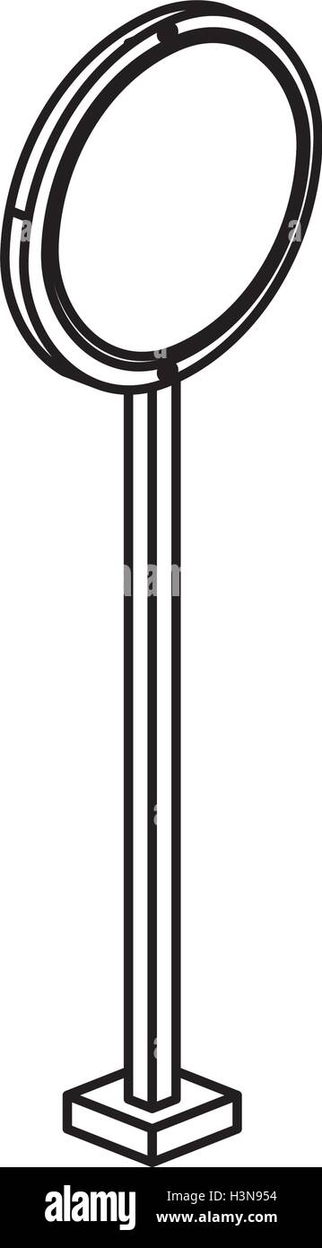 Isolated and silhouette Road sign design Stock Vector Image & Art - Alamy