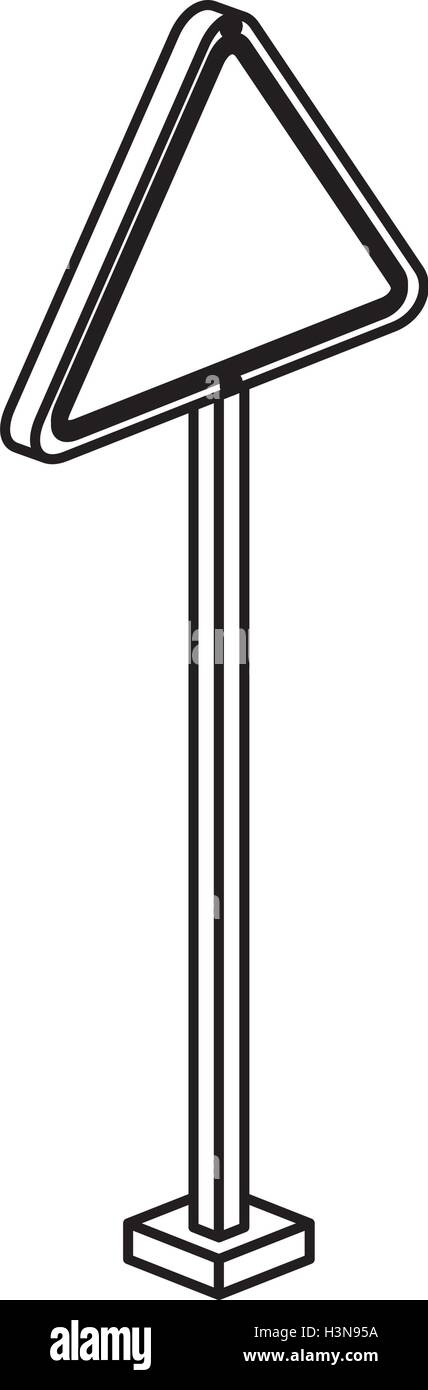 Isolated and silhouette Road sign design Stock Vector Image & Art - Alamy