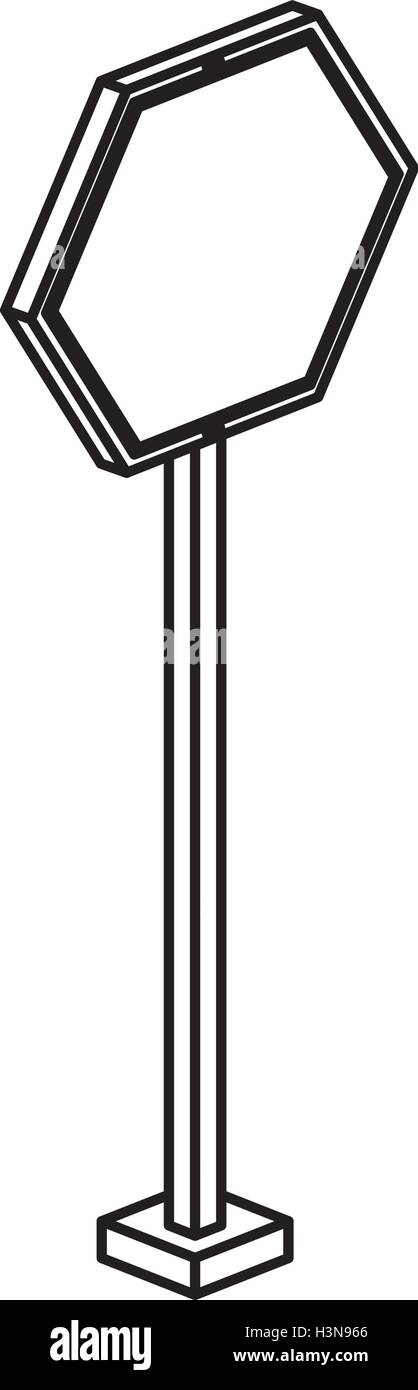 Isolated and silhouette Road sign design Stock Vector Image & Art - Alamy