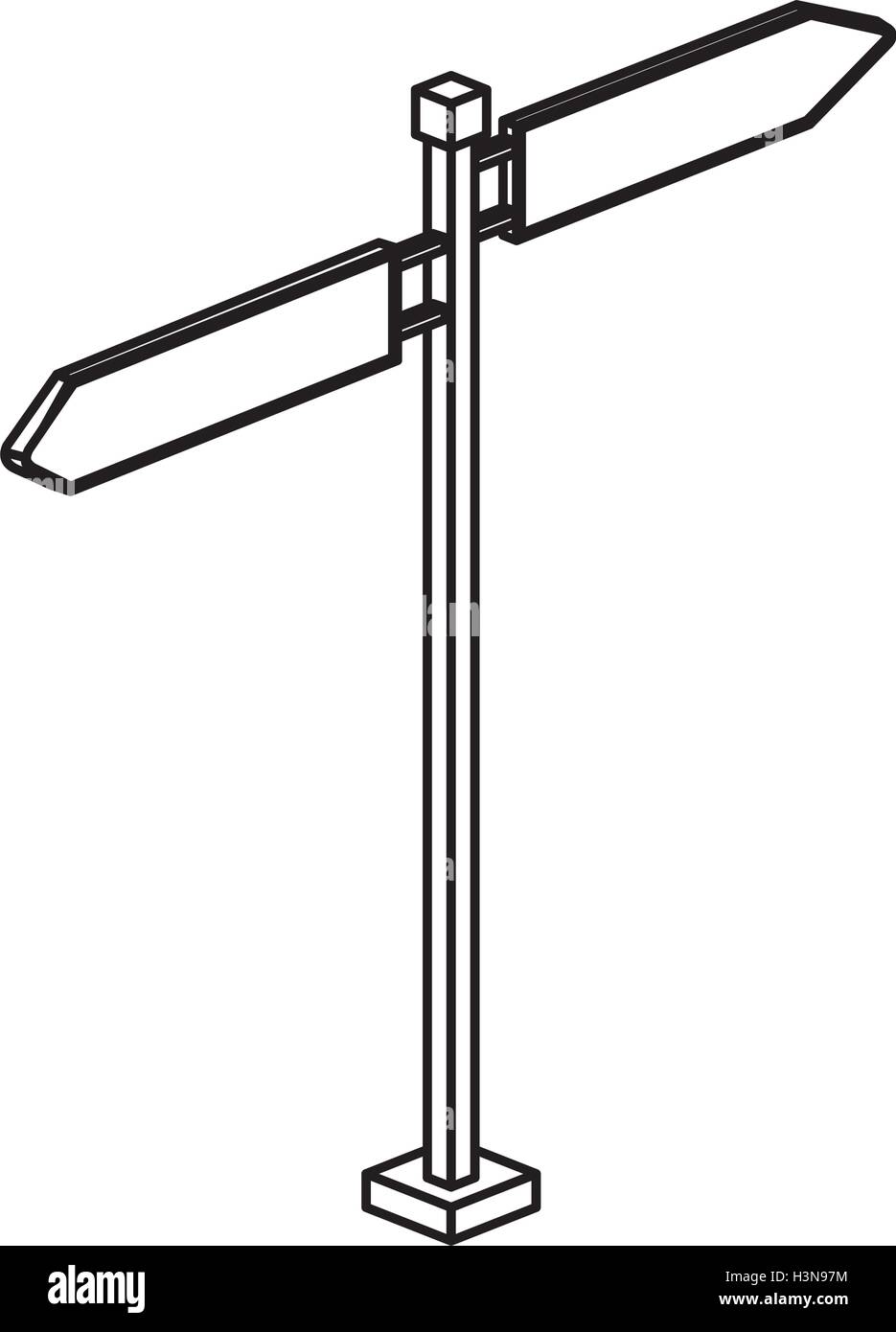 Isolated and silhouette Road sign design Stock Vector Image & Art - Alamy