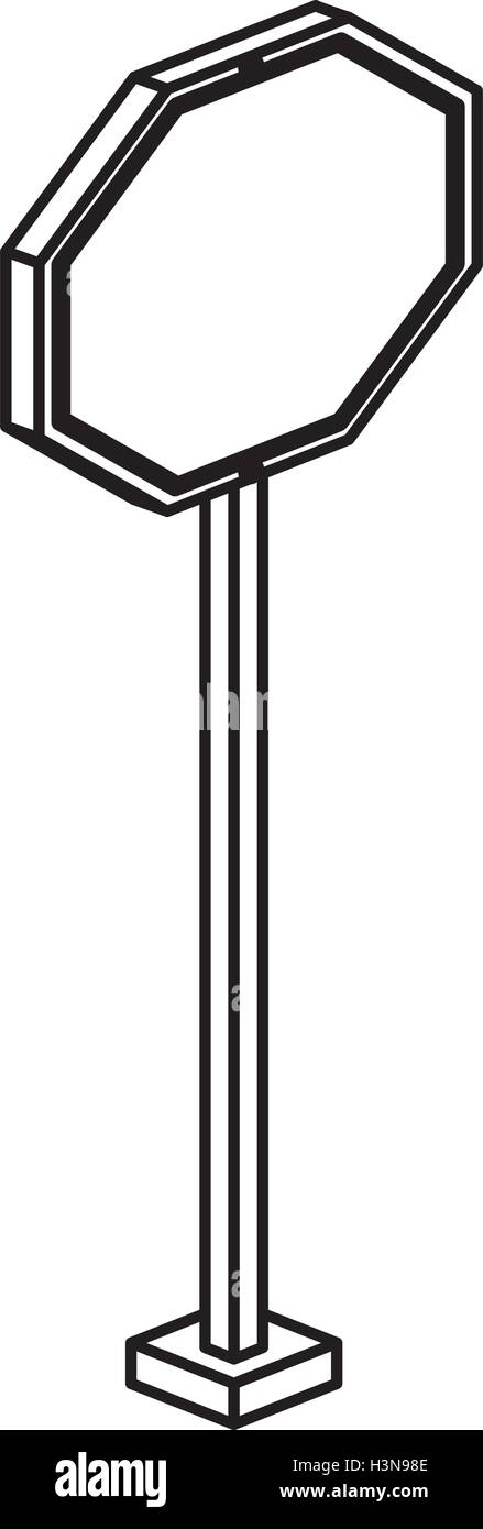 Isolated and silhouette Road sign design Stock Vector Image & Art - Alamy