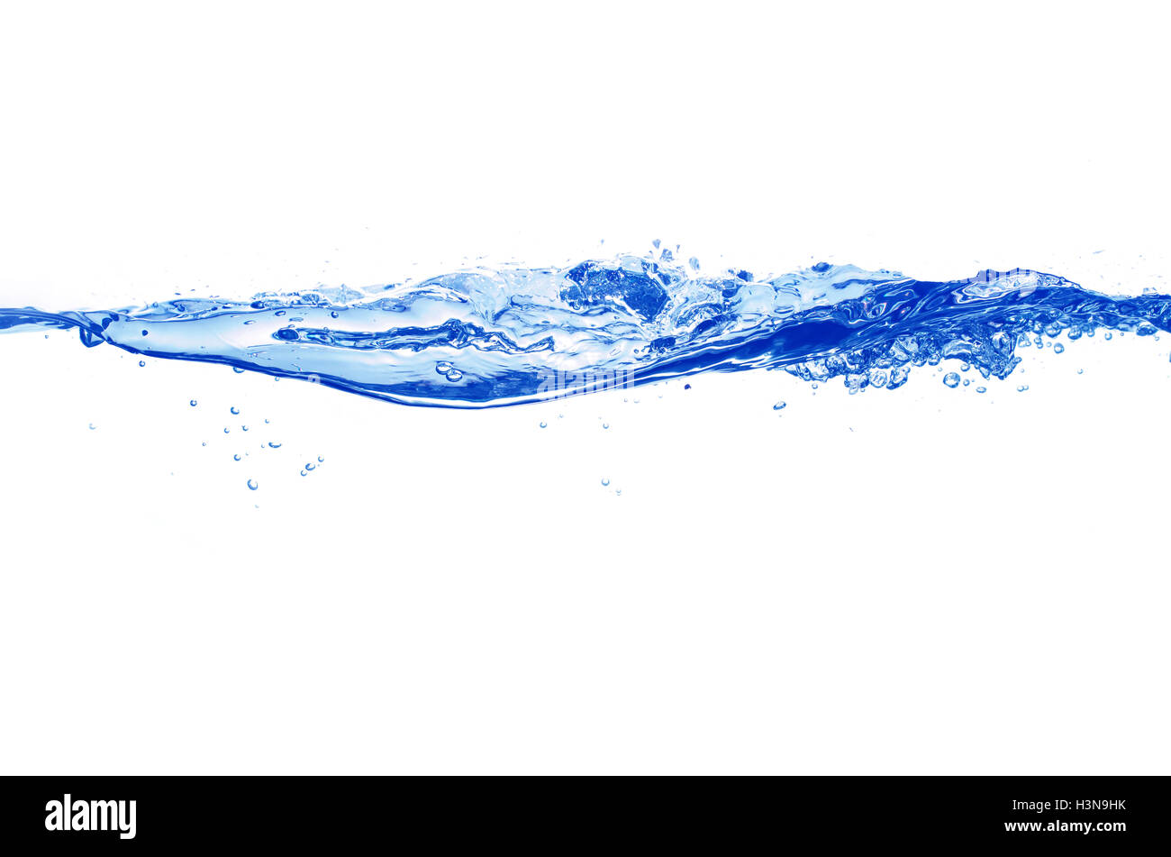 Blue water background wavy pattern Cut Out Stock Images & Pictures - Alamy