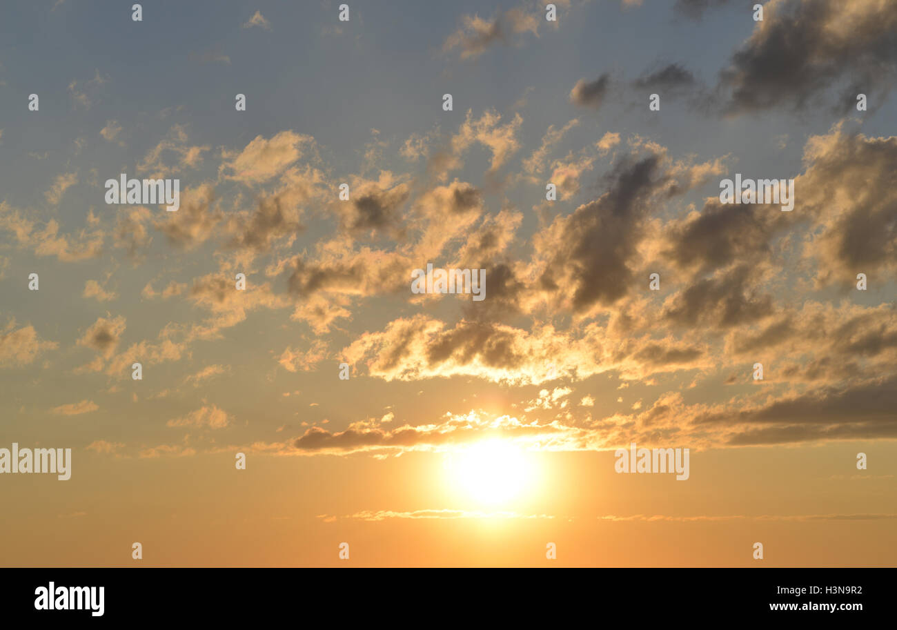 Sunset gold color Stock Photo - Alamy