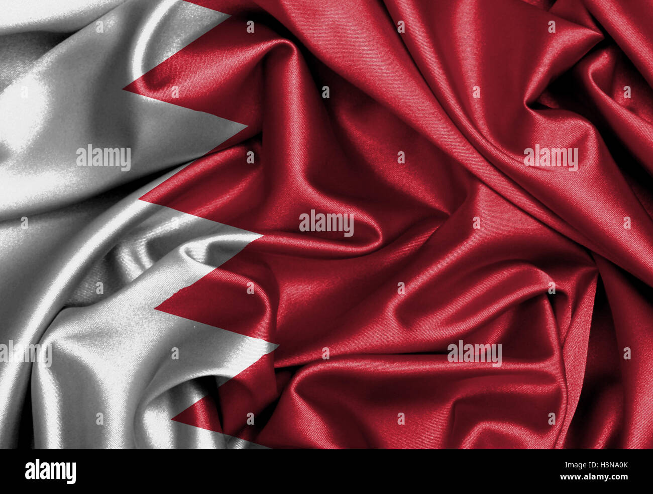 Satin texture bahrain flag hi-res stock photography and images - Alamy
