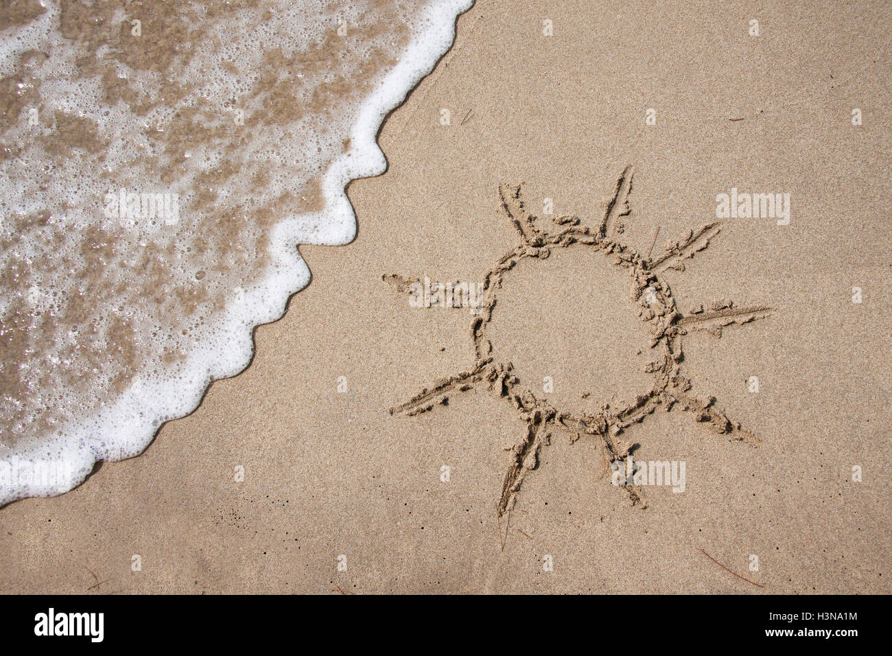 Drawn sun hi-res stock photography and images - Alamy