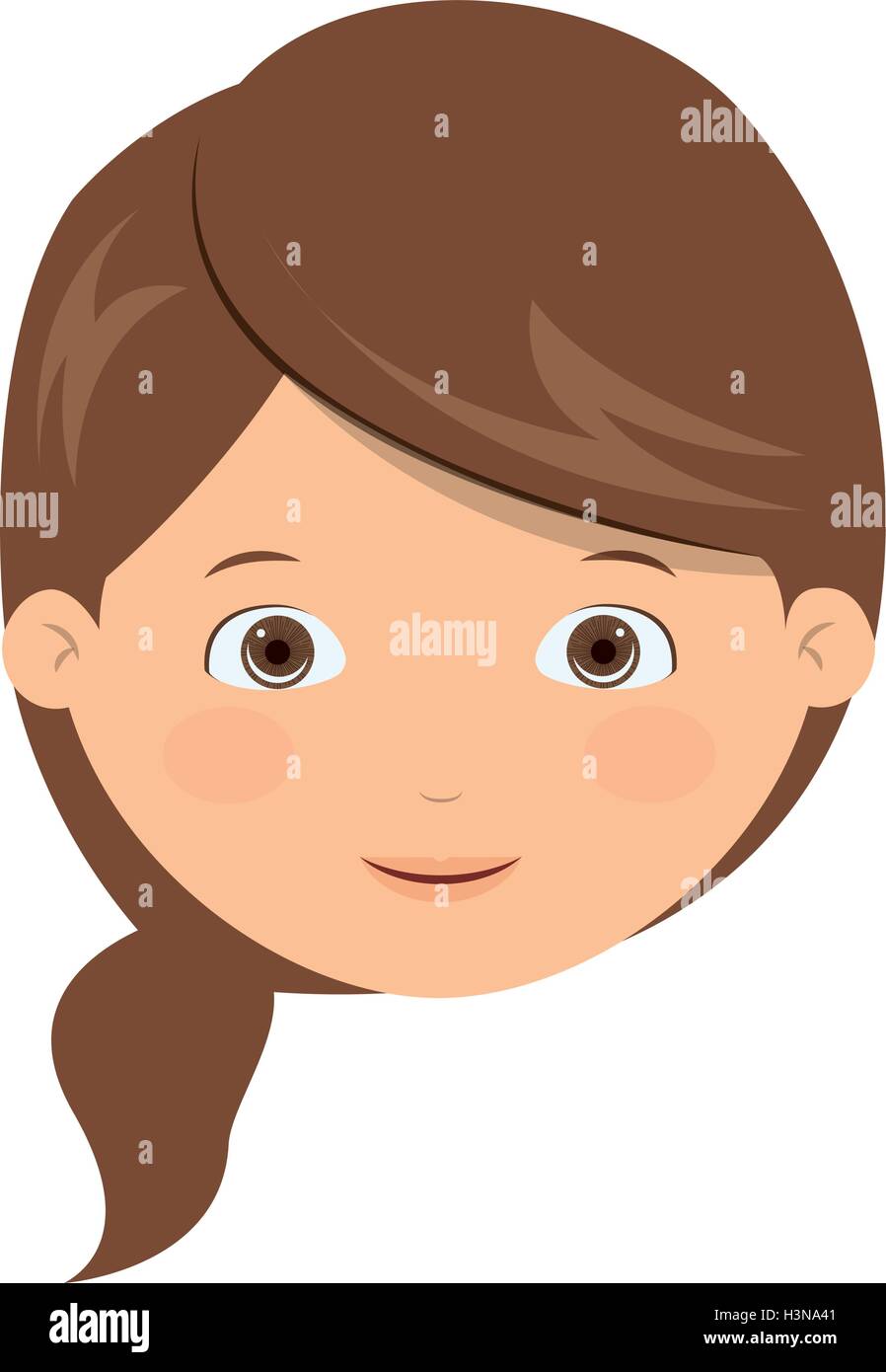 Isolated girl cartoon design Stock Vector Image & Art - Alamy