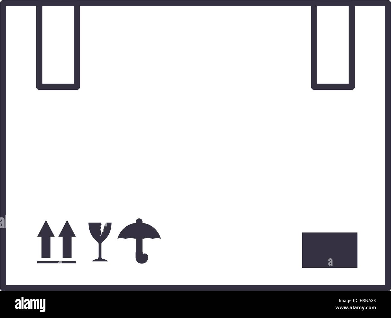 Isolated and silhouette box design Stock Vector Image & Art - Alamy