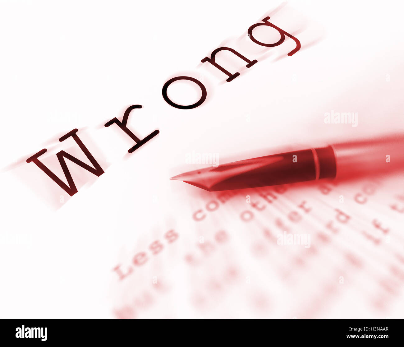 Unacceptable word hi-res stock photography and images - Alamy