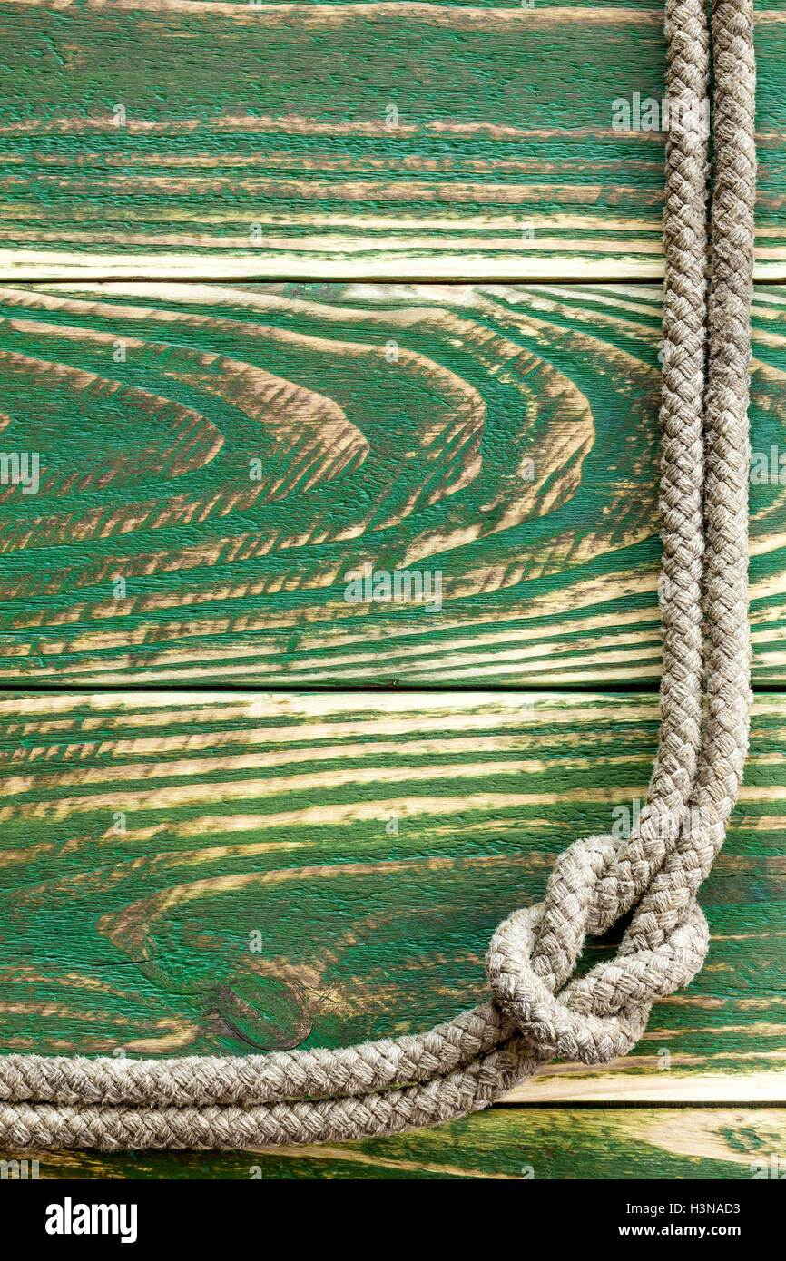 Marine rope knotted Stock Photo - Alamy