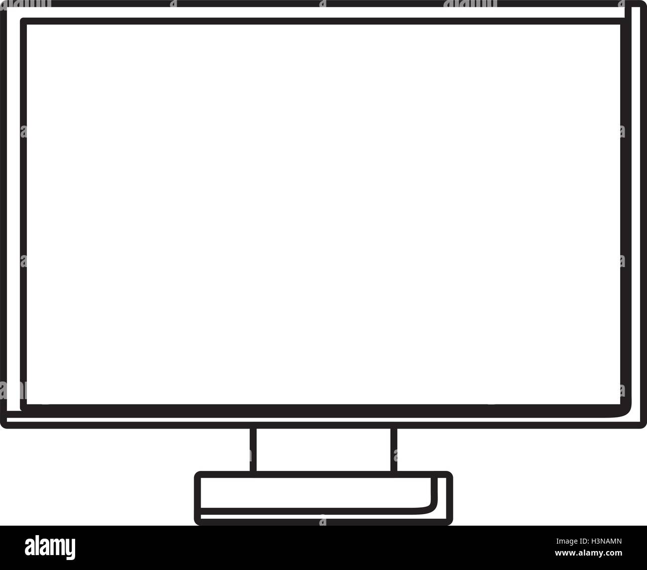 Isolated and silhouette computer design Stock Vector Image & Art - Alamy