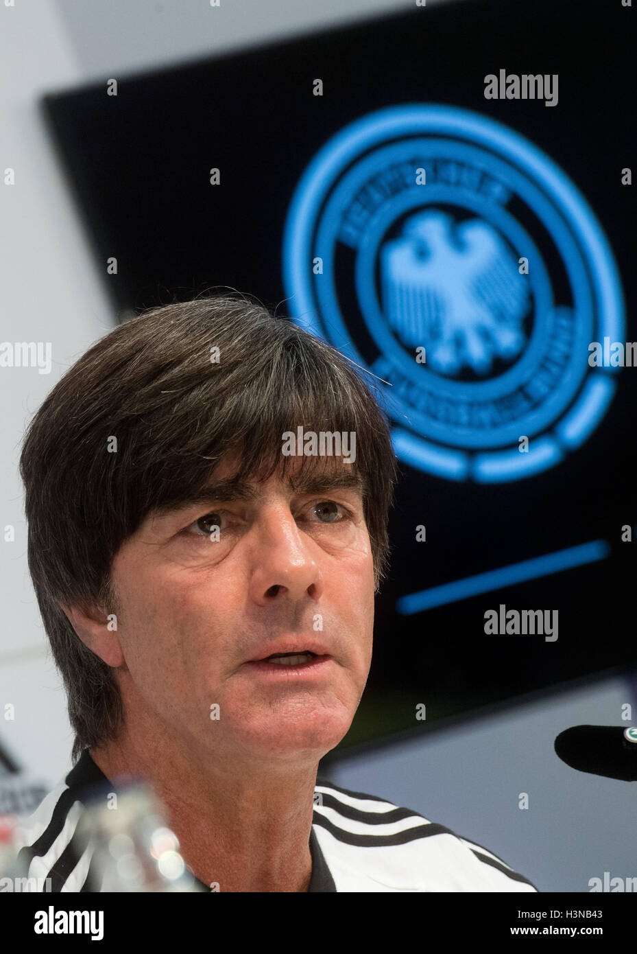 Hanover, Germany. 10th Oct, 2016. German soccer coach Joachim Loew ...