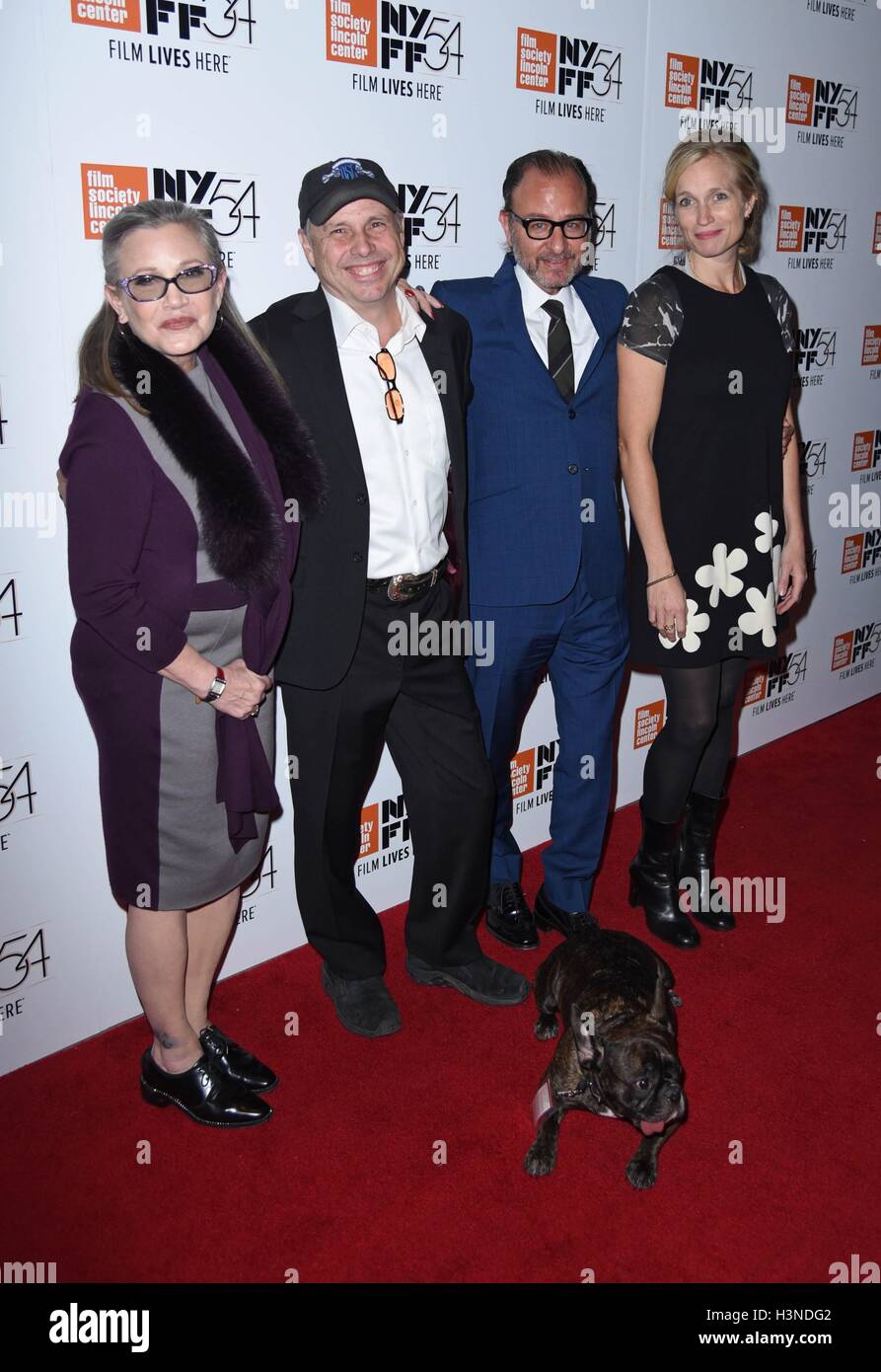 New York, NY, USA. 10th Oct, 2016. Carrie Fisher, Todd Fisher, Fisher ...