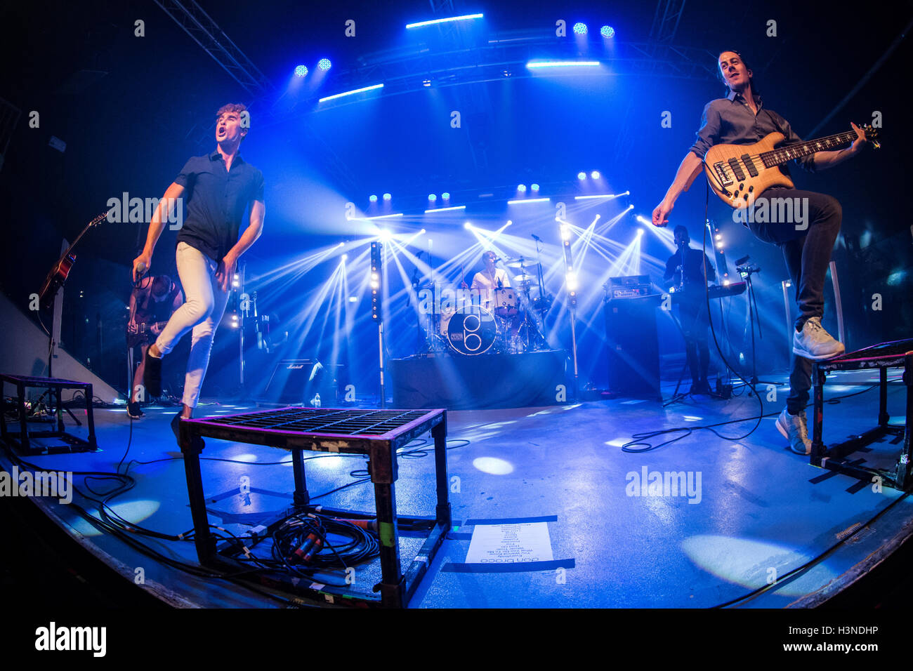 Milan, Italy. 10th Oct, 2016. The British rock band DON BROCO performs ...
