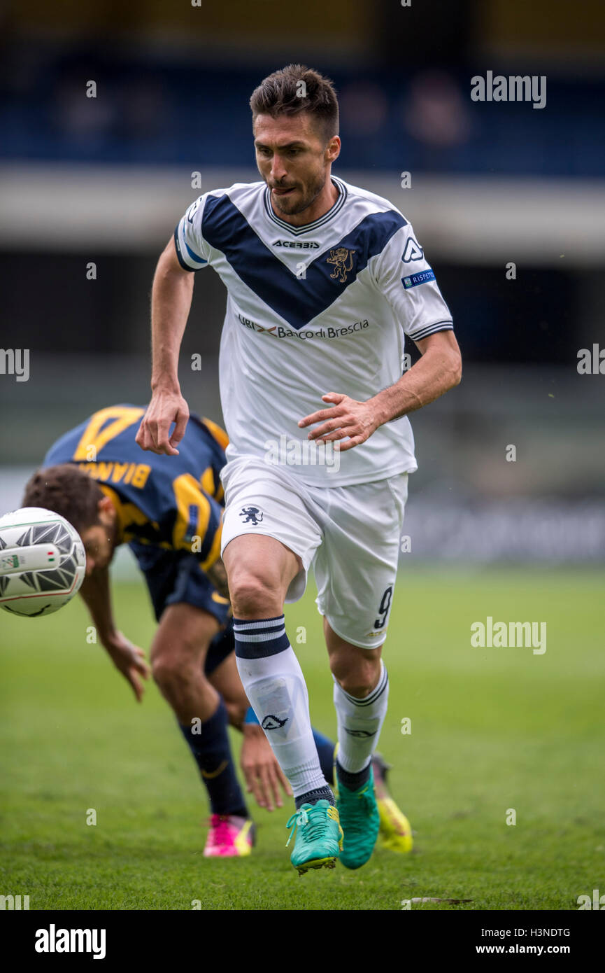 Verona, Italy. 9th Oct, 2016. Andrea Caracciolo (Brescia) Football ...