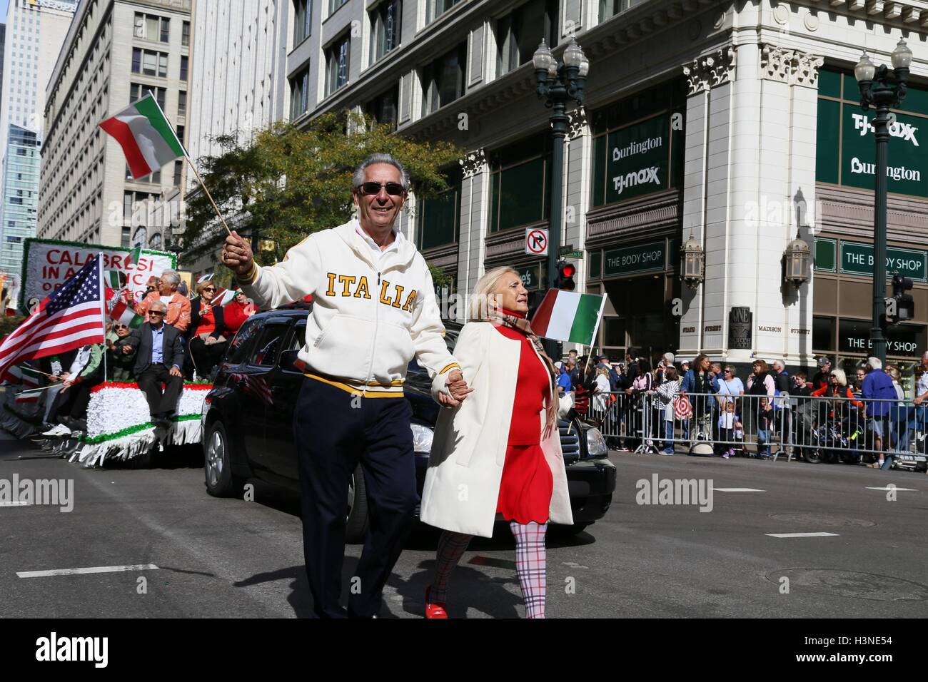 Chicago columbus day parade hi-res stock photography and images - Alamy