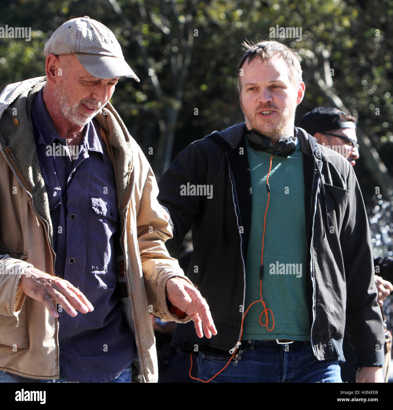 New York, USA. 10th October, 2016. Director Marc Webb on the set of the ...