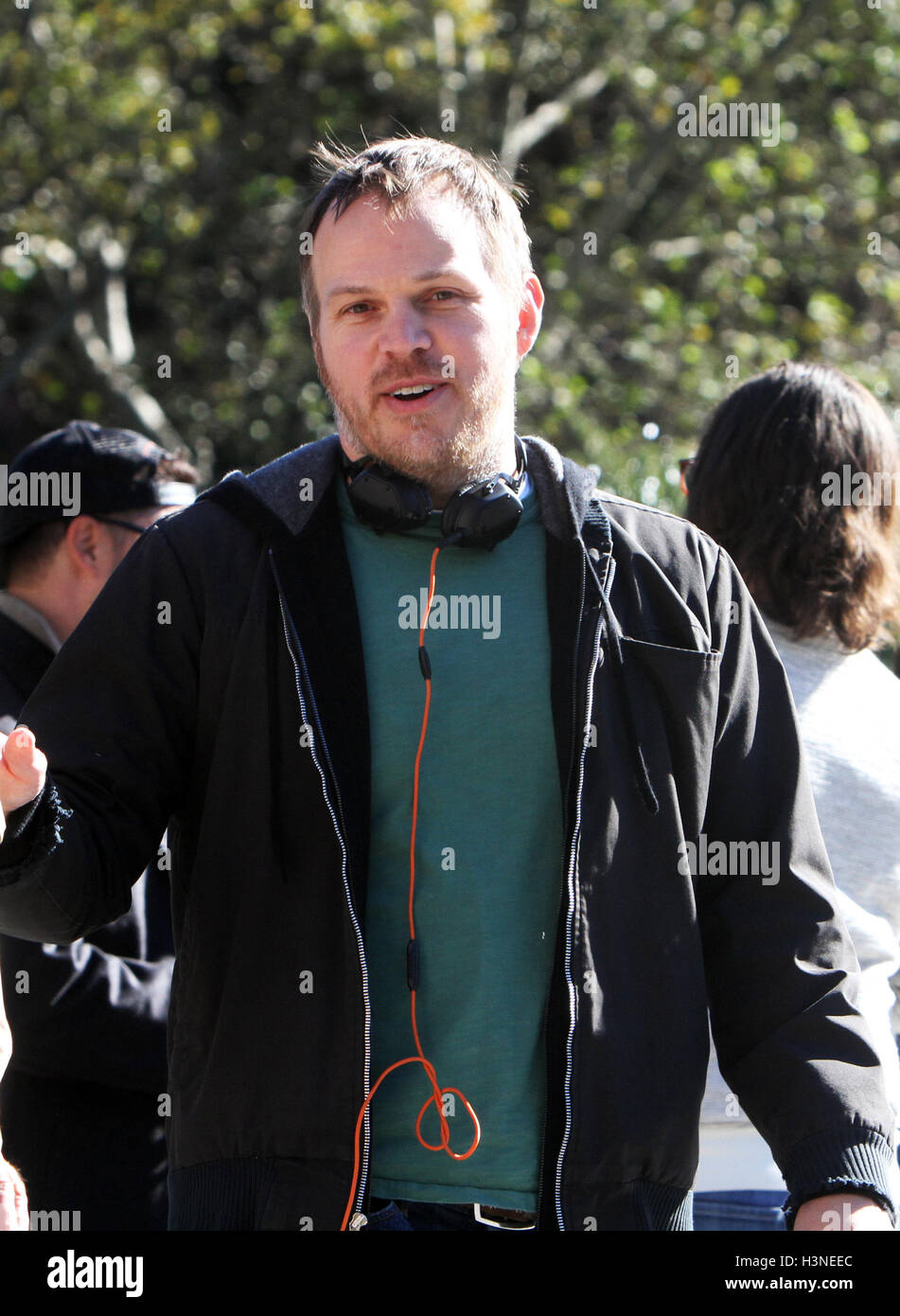 New York, USA. 10th October, 2016. Director Marc Webb on the set of the ...