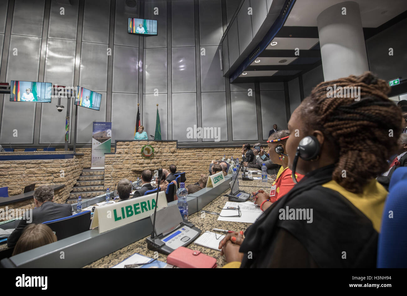 Addis Ababa, Ethiopia. 11th Oct, 2016. German chancellor Angela Merkel ...