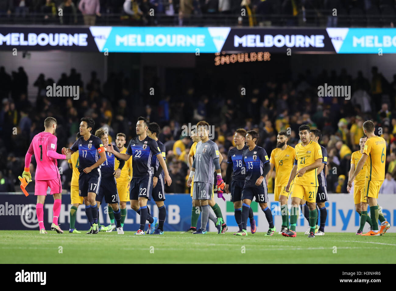 Docklands Stadium, Melbourne, Australia. 11th Oct, 2016. Japan team ...