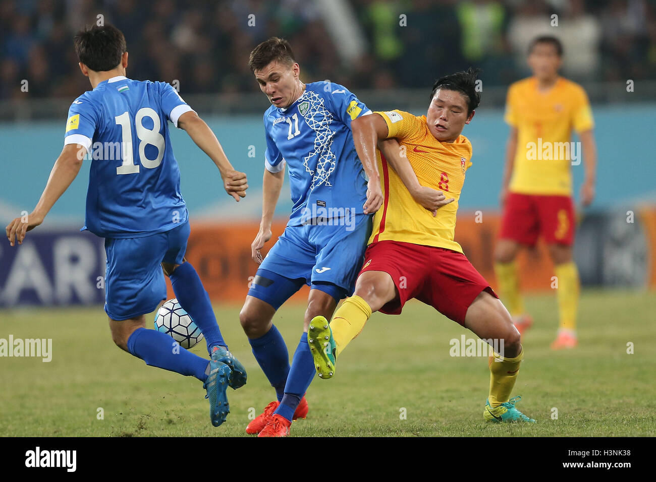 Tashkent, Uzbekistan. 11th Oct, 2016. Igor Sergeev (2nd L) of ...