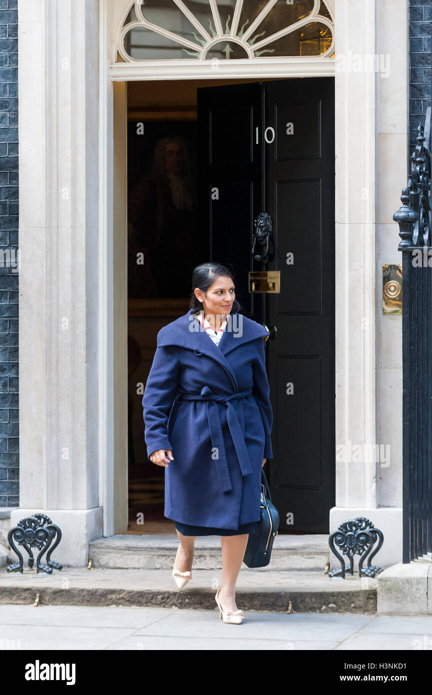 London, UK. 11 October 2016. Priti Patel MP, Secretary of State for ...