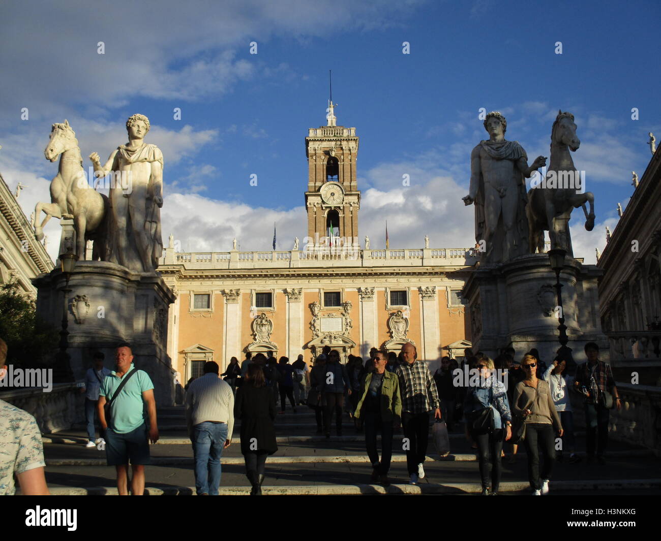 The Senator's Palace on the Capitol Hill is the City Hall of Rome as ...