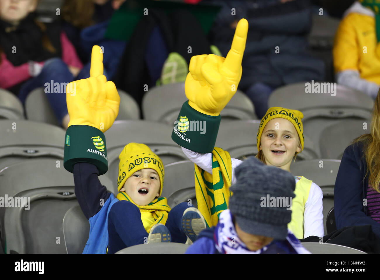 Melbourne, Australia. 11th Oct, 2016. Australia fans (AUS) Football ...