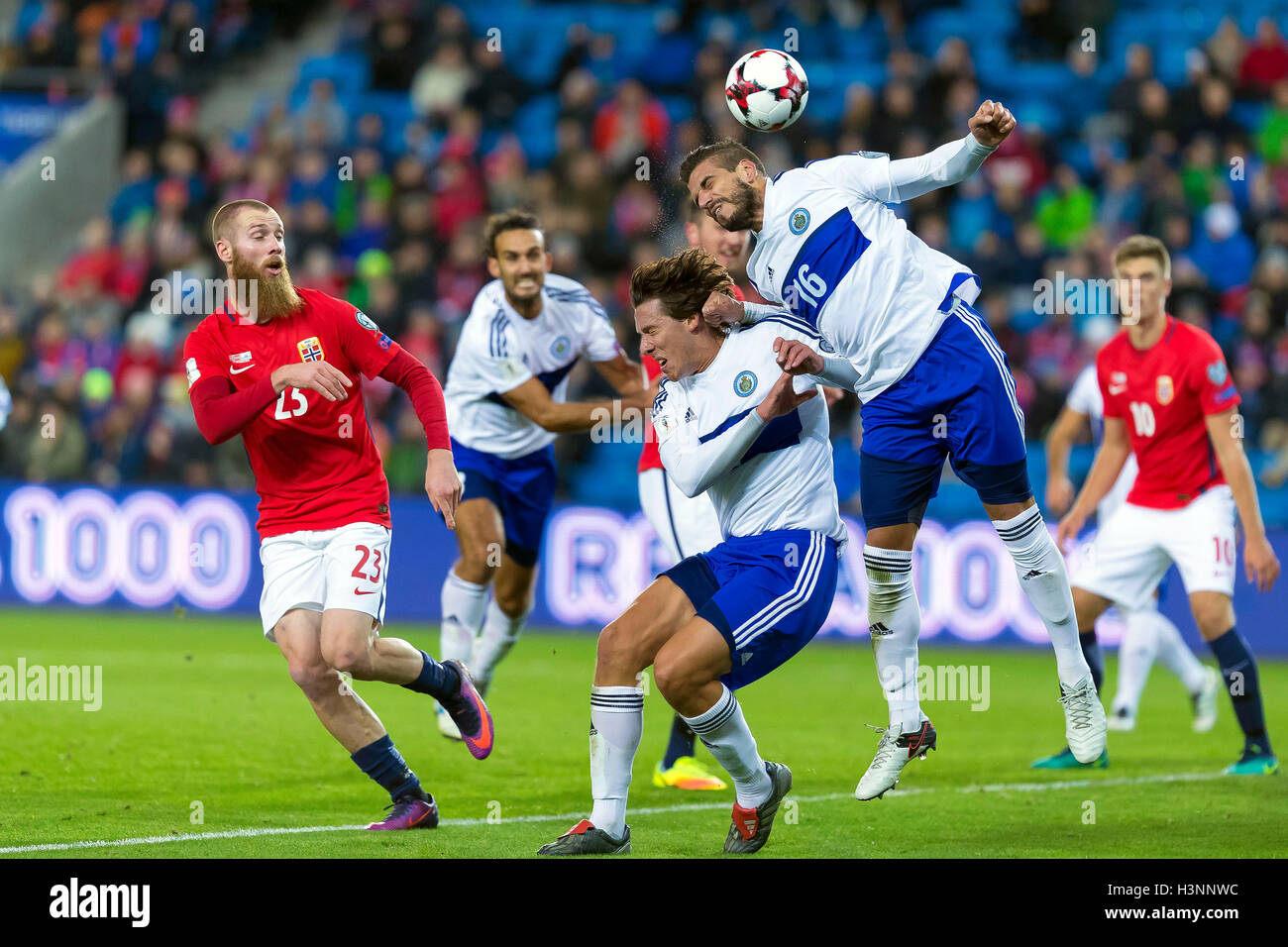 Ullevaal Stadion, Oslo, Norway. 11th Oct, 2016. FIFA World Cup Football ...
