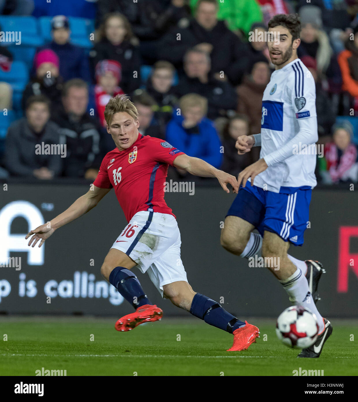 Ullevaal Stadion, Oslo, Norway. 11th Oct, 2016. FIFA World Cup Football ...
