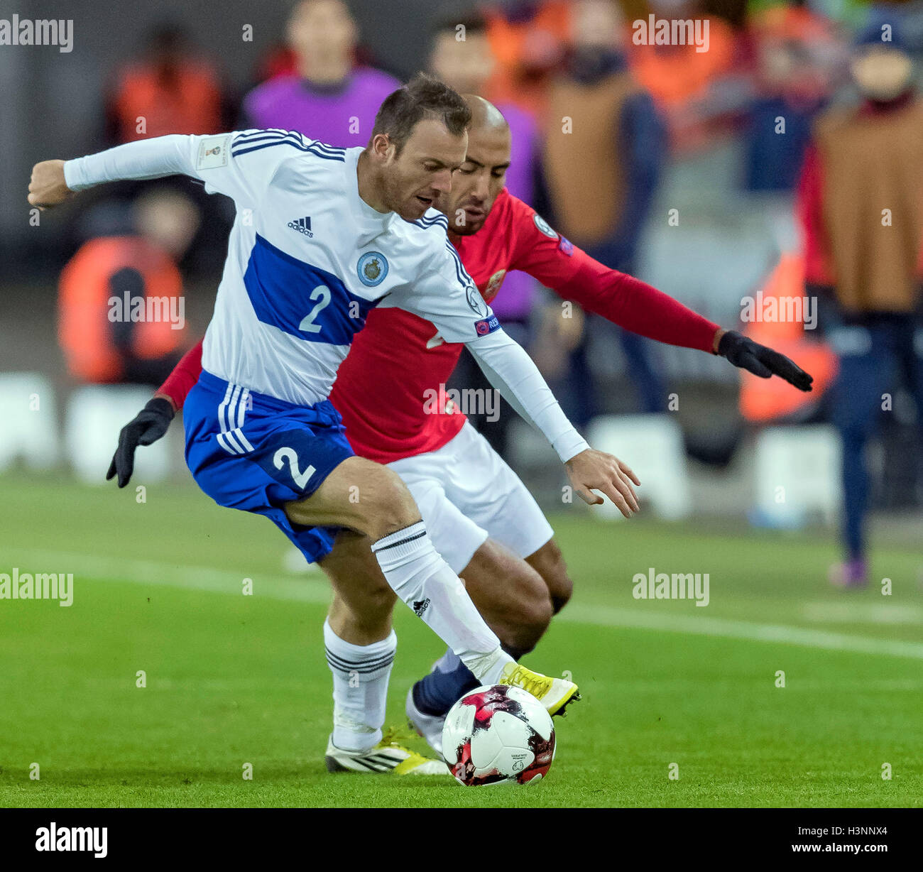 Ullevaal Stadion, Oslo, Norway. 11th Oct, 2016. FIFA World Cup Football ...